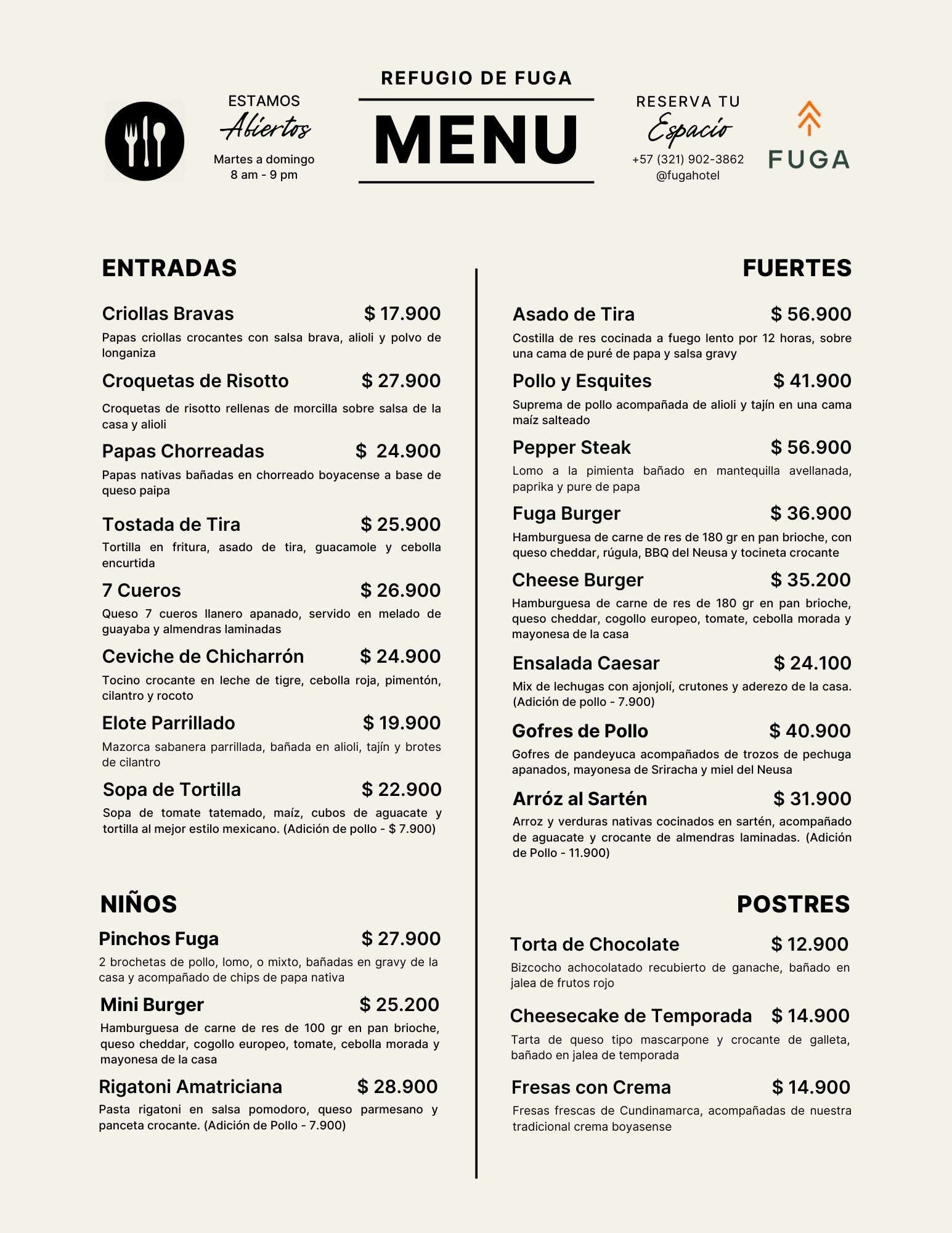 Restaurante – Fuga Hotel